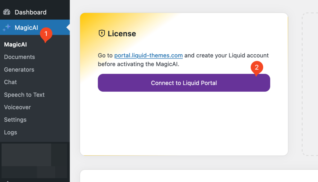 Activation - MagicAI for WordPress - Documentation